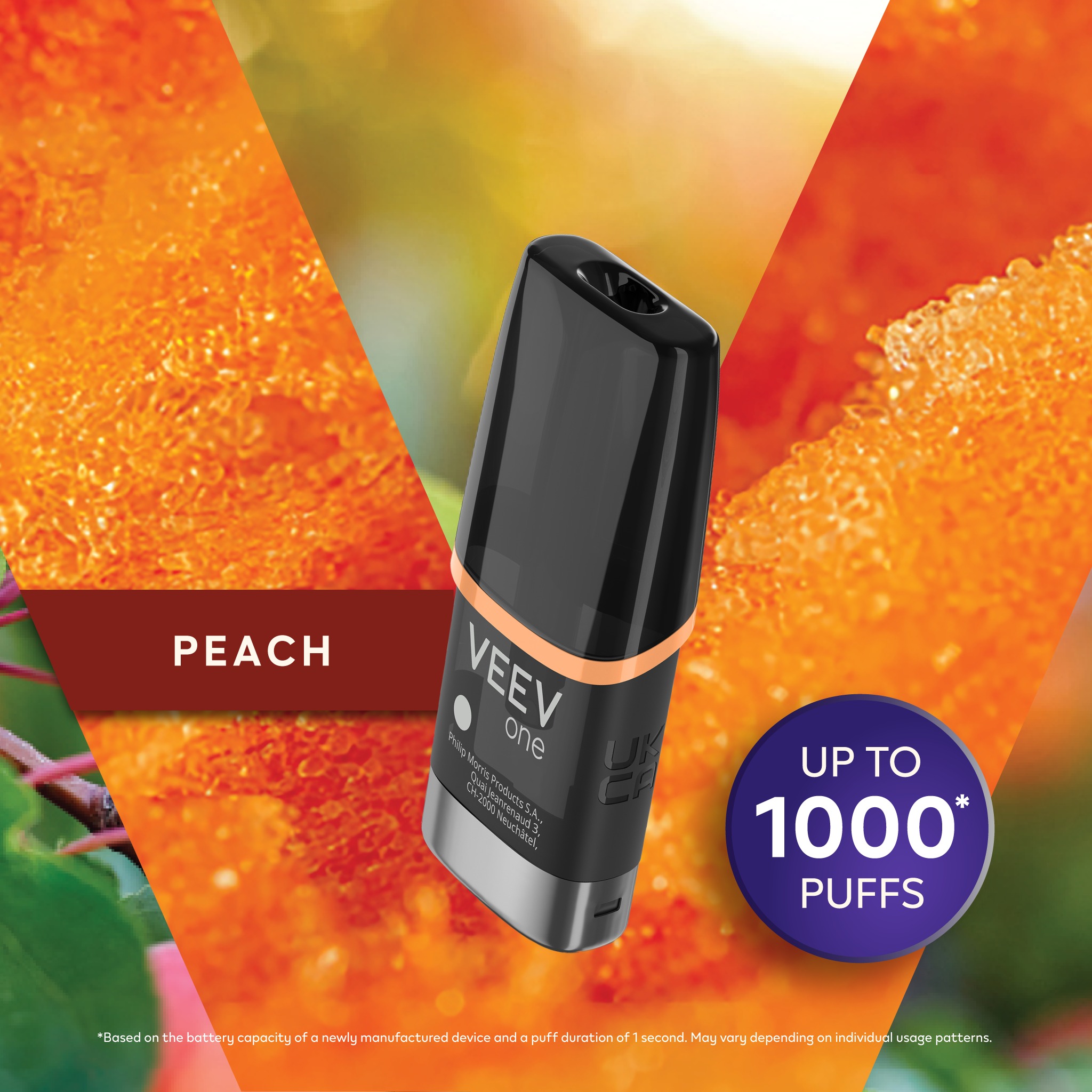 Buy VEEV ONE Peach vape pods | VEEV Indonesia